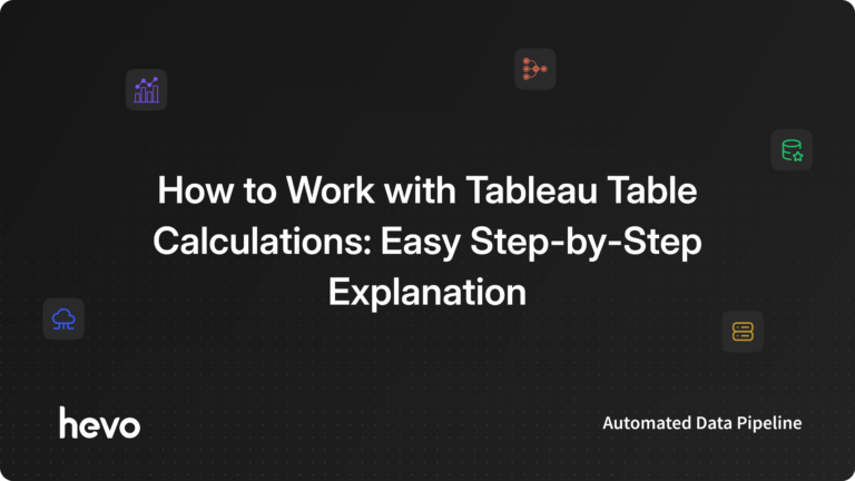 How to Use Tableau Table Calculations: Functions & Examples